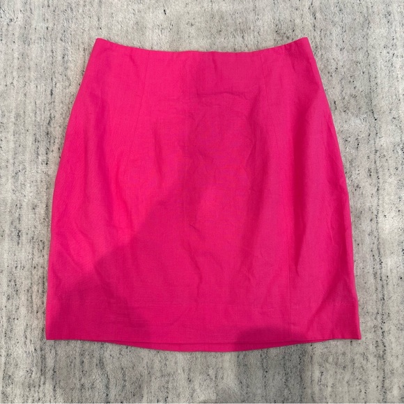 House Of Cb Skirts House Of Cb Pink Linen Mini Skirt S Poshmark